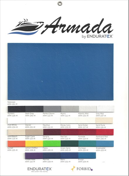 Armada Sample Card CGPC Branded | Marine Vinyl & Boat Upholstery Fabric ...